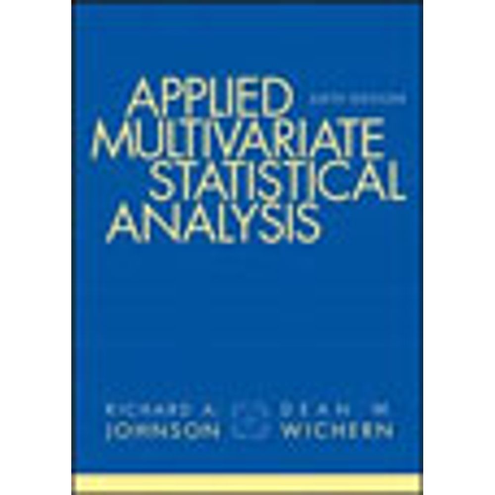 APPLIED MULTIVARIATE STATISTICAL ANALYSIS - martinsfontespaulista
