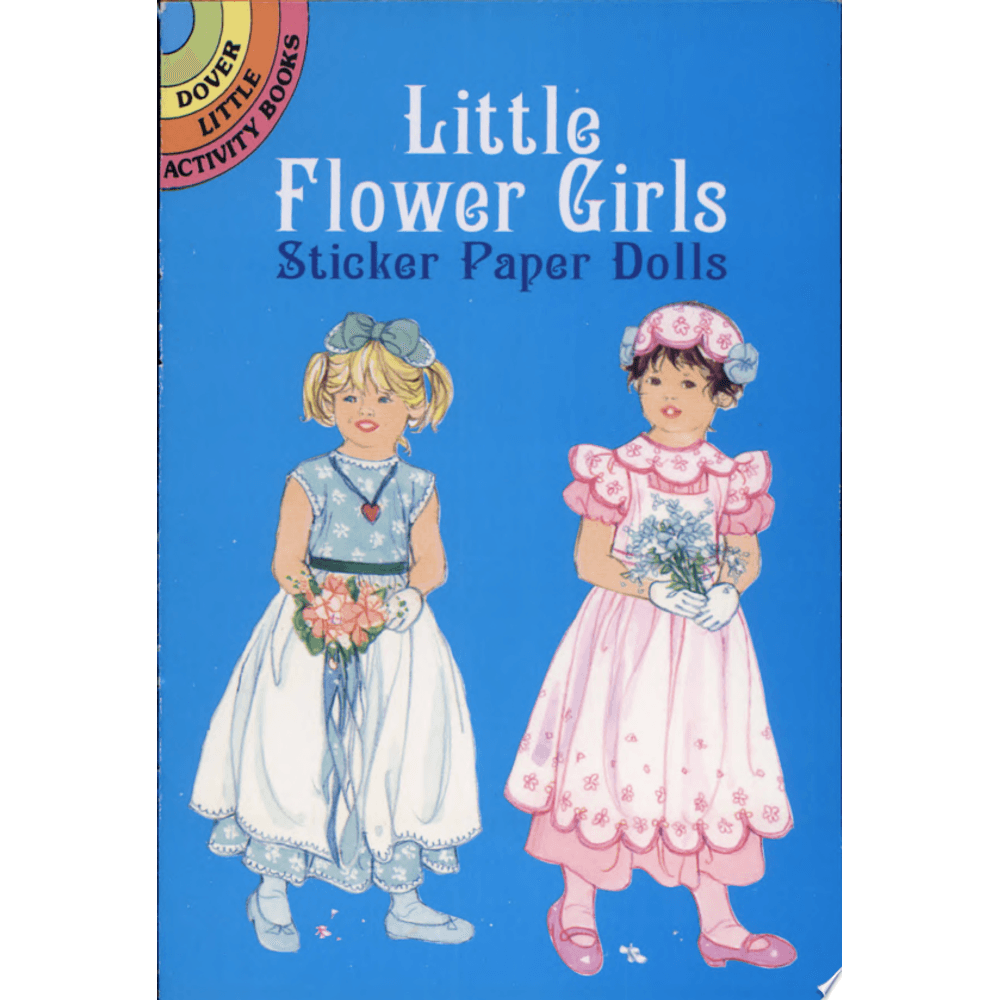 LITTLE FLOWER GIRLS STICKER PAPER DOLLS - martinsfontespaulista