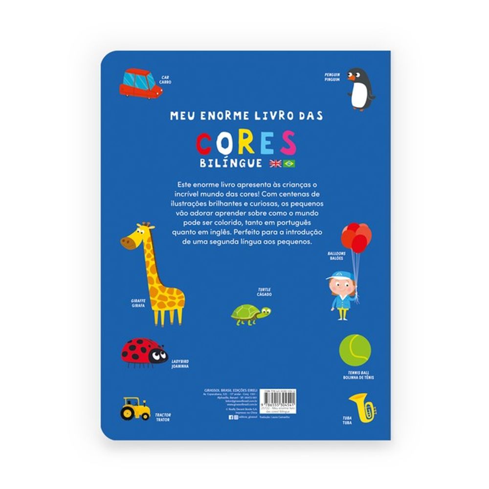 MEU ENORME LIVRO DAS CORES BILÍNGUE - martinsfontespaulista