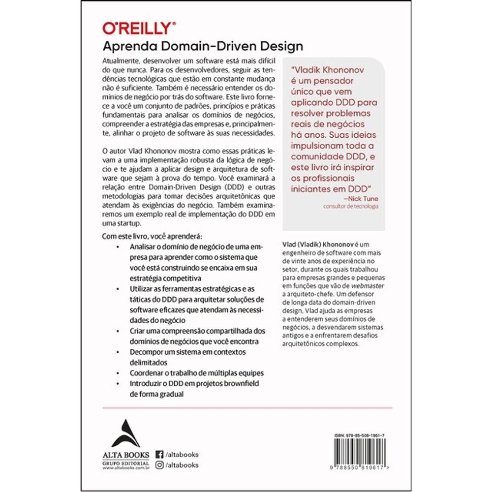 APRENDA DOMAIN-DRIVEN DESIGN - martinsfontespaulista APRENDA DOMAIN-DRIVEN DESIGN - martinsfontespaulista